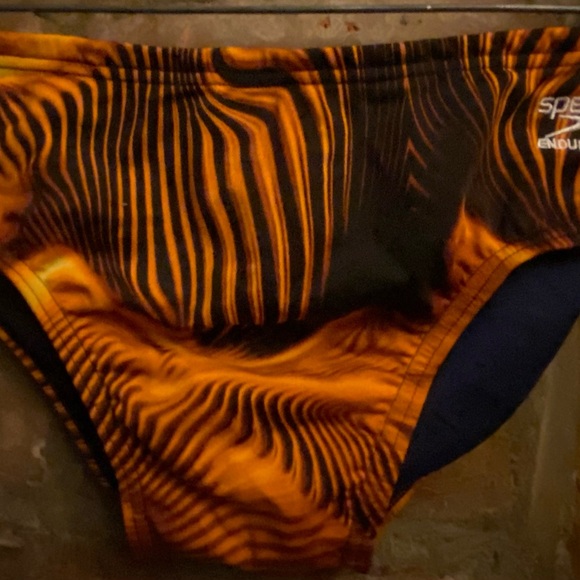 Speedo | Swim | Speedo Mens Orange And Black Swim Briefs | Poshmark